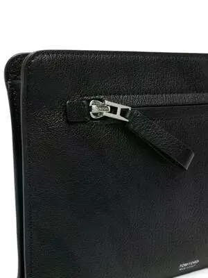 TOM FORD Grained Leather Clutch Bag