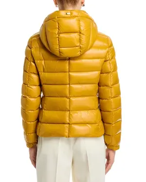 Herno Quilted Down Puffer Jacket With Hood - Yellow