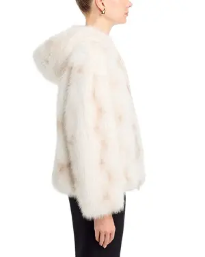 Herno Faux Fur Hooded Bomber Jacket