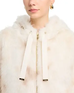 Herno Faux Fur Hooded Bomber Jacket