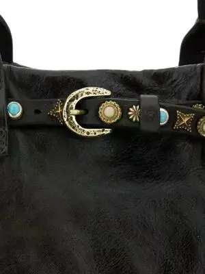 CAMPOMAGGI Rossella Studded Leather Tote Bag