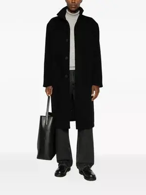 Sandro Stand-up Collar Buttoned Coat