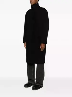 Sandro Stand-up Collar Buttoned Coat