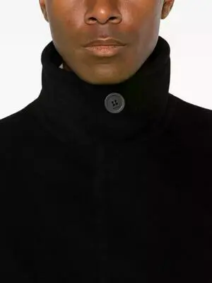 Sandro Stand-up Collar Buttoned Coat