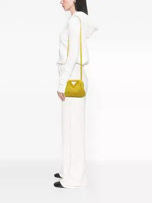 Bottega Veneta 2012-2026 Small Boucle Curly Raffia The Point Triangle Satchel