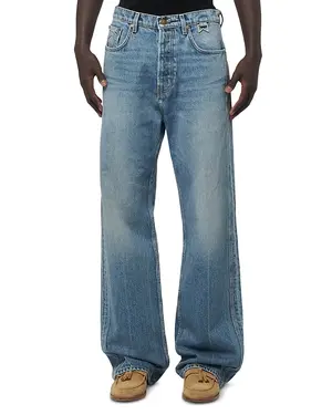 R H U D E Relaxed Fit 90s Traxedo Jeans - Indigo