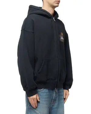 R H U D E Safari Logo Graphic Zip Hoodie
