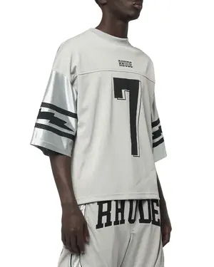 R H U D E Logo Graphic Football Jersey