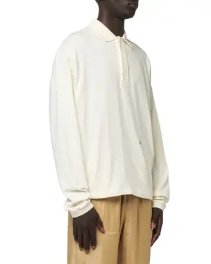 R H U D E Long Sleeve Polo Shirt