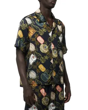 R H U D E Bandana Pattern Woven Shirt