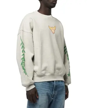R H U D E Tripoli Graphic Crewneck Sweatshirt