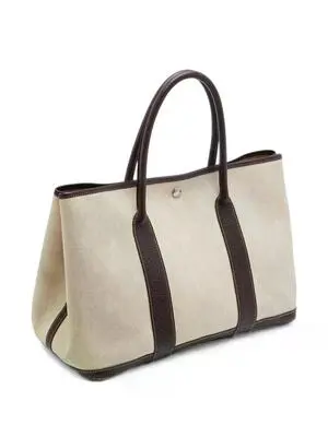 Hermès 2002 36 Garden Party Shoulder Bag - Neutrals