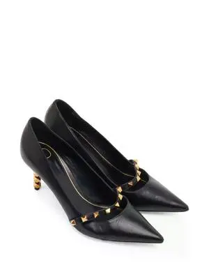 Valentino Garavani Rockstud Pointed-toe Pumps - Black