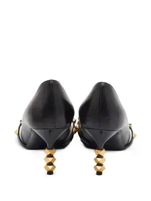 Valentino Garavani Rockstud Pointed-toe Pumps - Black