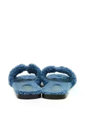 Hermès Oran Shearling Slide Sandals