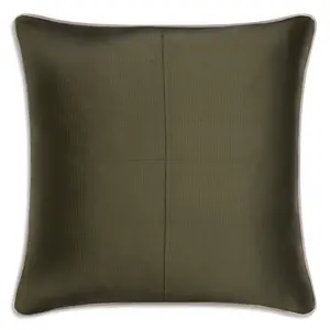 KUTNIA Silk Road Solid Kutnu Pillow - Deep Olive