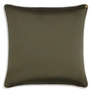 KUTNIA Silk Road Solid Kutnu Pillow - Deep Olive