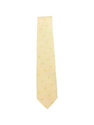 ANTONIO MURO Geometric-print Tie - Neutrals