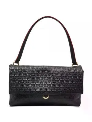 Carolina Herrera Camelot Monogram Embossed Tote Bag - Black