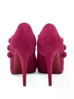 CHRISTIAN LOUBOUTIN Suede Button-detail Pumps