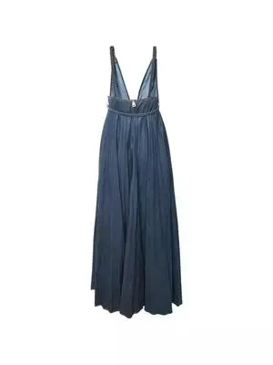 Dior Braided-strap Maxi Dress - Blue