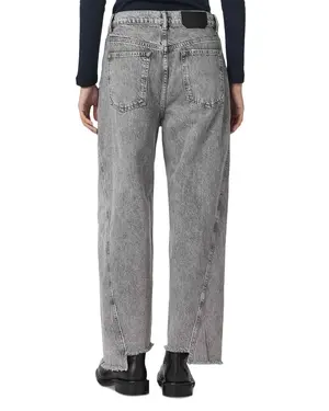 ALLSAINTS Fox Mid Rise Step Hem Jeans
