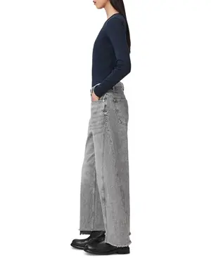 ALLSAINTS Fox Mid Rise Step Hem Jeans