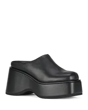 Jeffrey Campbell Waveform Leather Platform Mules
