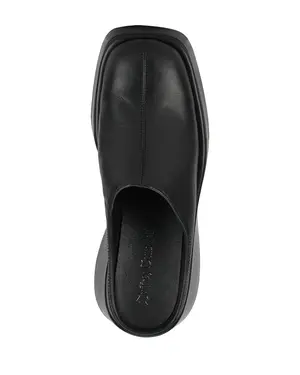 Jeffrey Campbell Waveform Leather Platform Mules