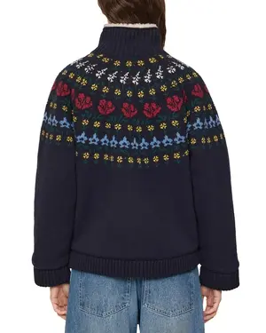 Sea Preston Sherpa Lined Cardigan Jacket