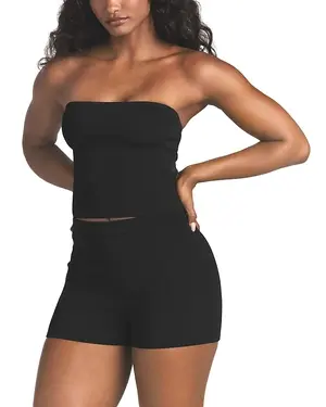 SKIMS Refined Knit Tube Top - Onyx