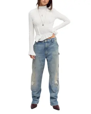 Free People Emily Cotton Carpenter Jeans