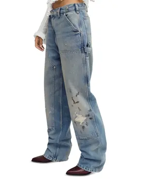 Free People Emily Cotton Carpenter Jeans