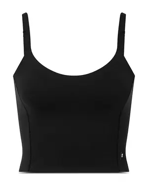 On Studio Cropped Performance Top - Black