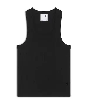 On All Day Ribbed Tank Top - Black