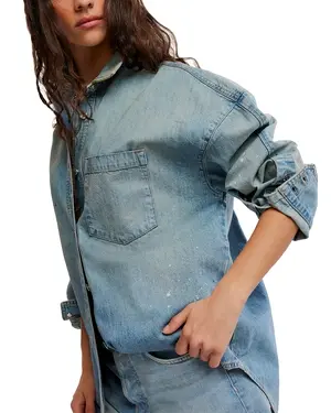 Free People Rally Cocoon Cotton Top