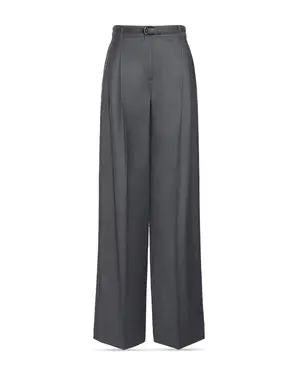 Max Mara Wool Wide Leg Tailored Pants