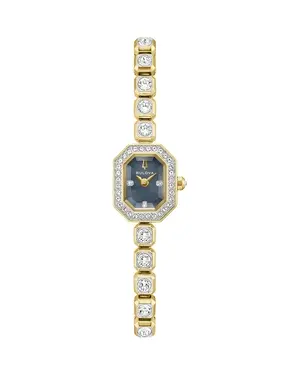 Bulova Crystal Embellished Watch And Bracelet Set