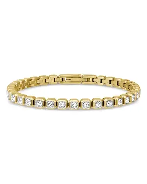 Bulova Crystal Embellished Watch And Bracelet Set
