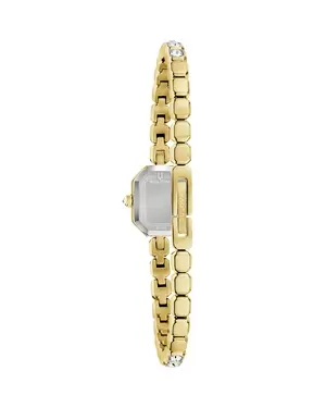 Bulova Crystal Embellished Watch And Bracelet Set