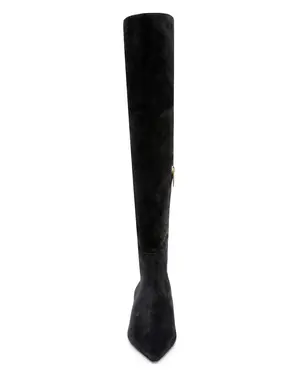 L'Agence Grand Suede Pointed Toe Boots