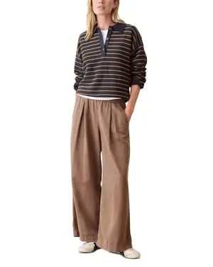 Marine Layer Allison Pleated Wide Leg Trousers