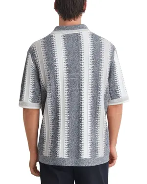 REISS Dale Knit Short Sleeve Shirt