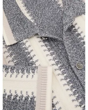 REISS Dale Knit Short Sleeve Shirt