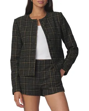 Joe's Jeans The Scottie Collarless Jacket - Moss Multi