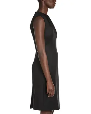 Alexander McQueen Sleeveless Wool Sheath Dress