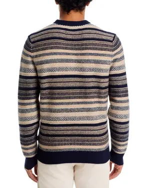 Barbour Highsted Fair Isle Wool Crewneck Sweater