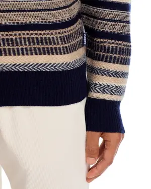 Barbour Highsted Fair Isle Wool Crewneck Sweater