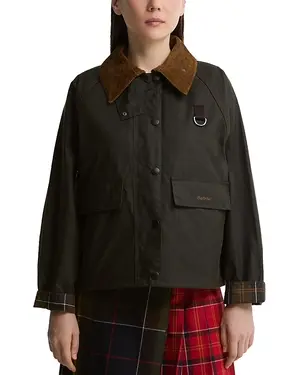 Barbour Spey Waxed Cotton Jacket - Beech/dress