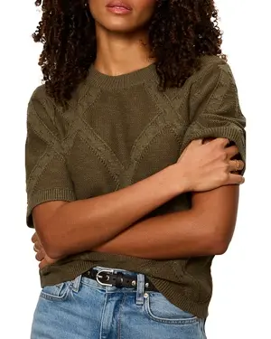 Sanctuary Diamond Stitch Sweater Tee